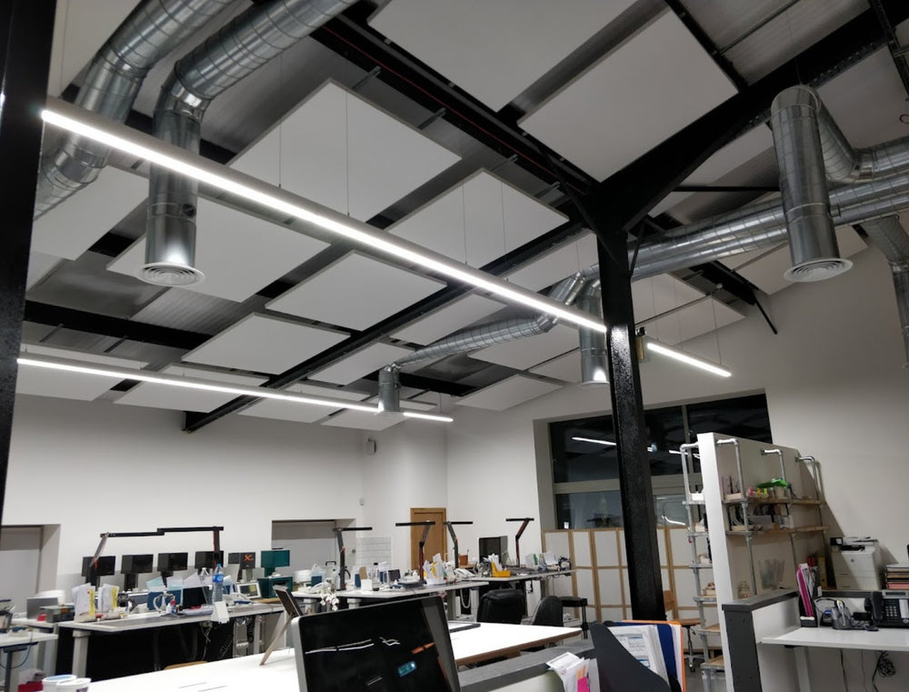 Acoustic Ceiling Panels & Rafts | Class A Sound Absorption | Sonio – SONIO