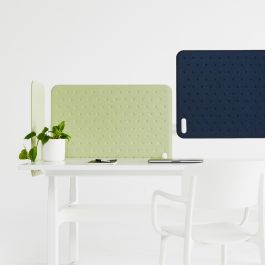 Autex 'Vicinity Slate' Desk Screens - Acoustic Screens | Sonio
